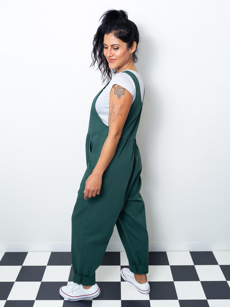 Teal Overalls | Vintage-Inspired Jumpsuits & Playsuits | sanaz the label