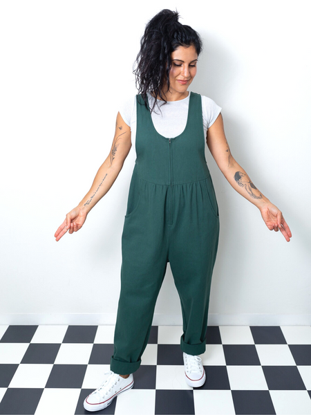 Teal Overalls | Vintage-Inspired Jumpsuits & Playsuits | sanaz the label
